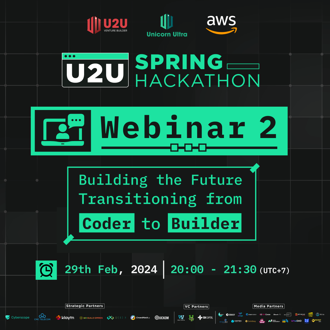 U2U Spring Hackathon: Webinar 2: Building The Future — Transitioning From Coder To Builder | by ...