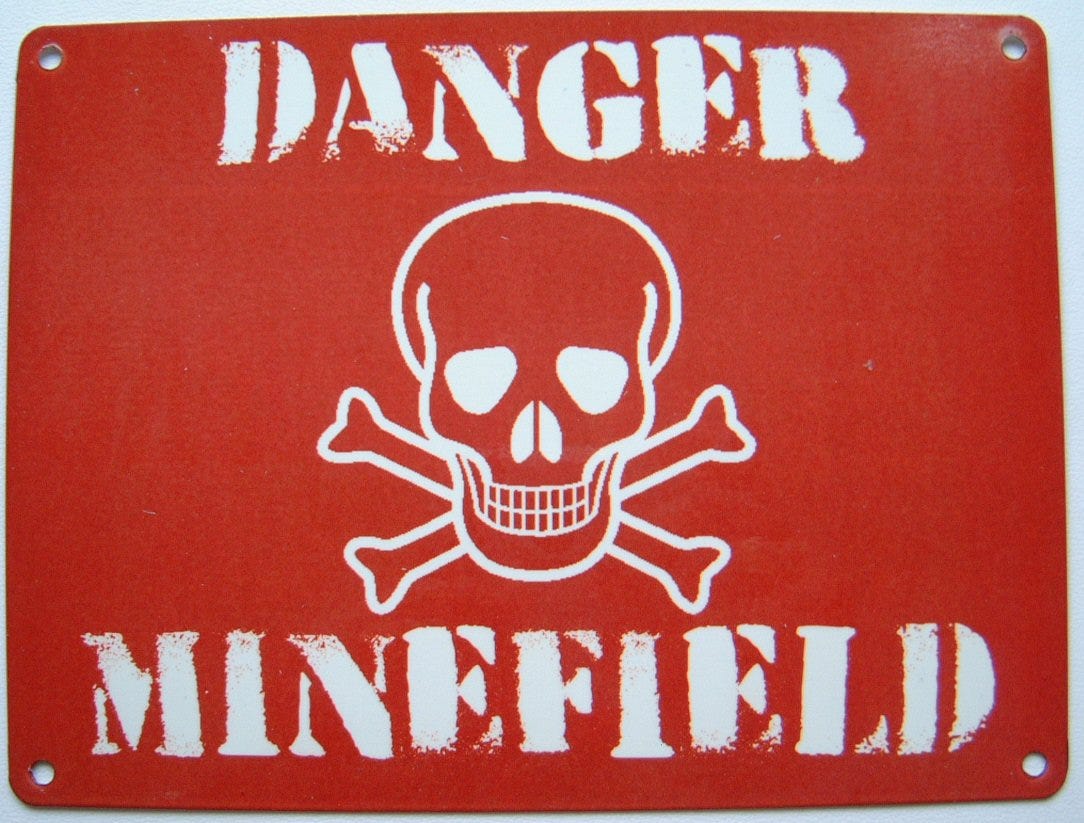 Blind In A Minefield. All our dooms are small dooms, buried… | by Mike ...