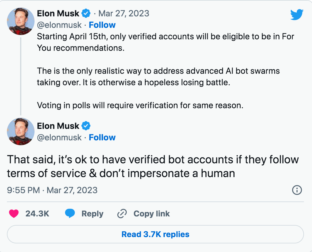 Elon, Elon, Elon. Here’s Where You are Wrong About Bots. - Anti-Bot Bot - Medium
