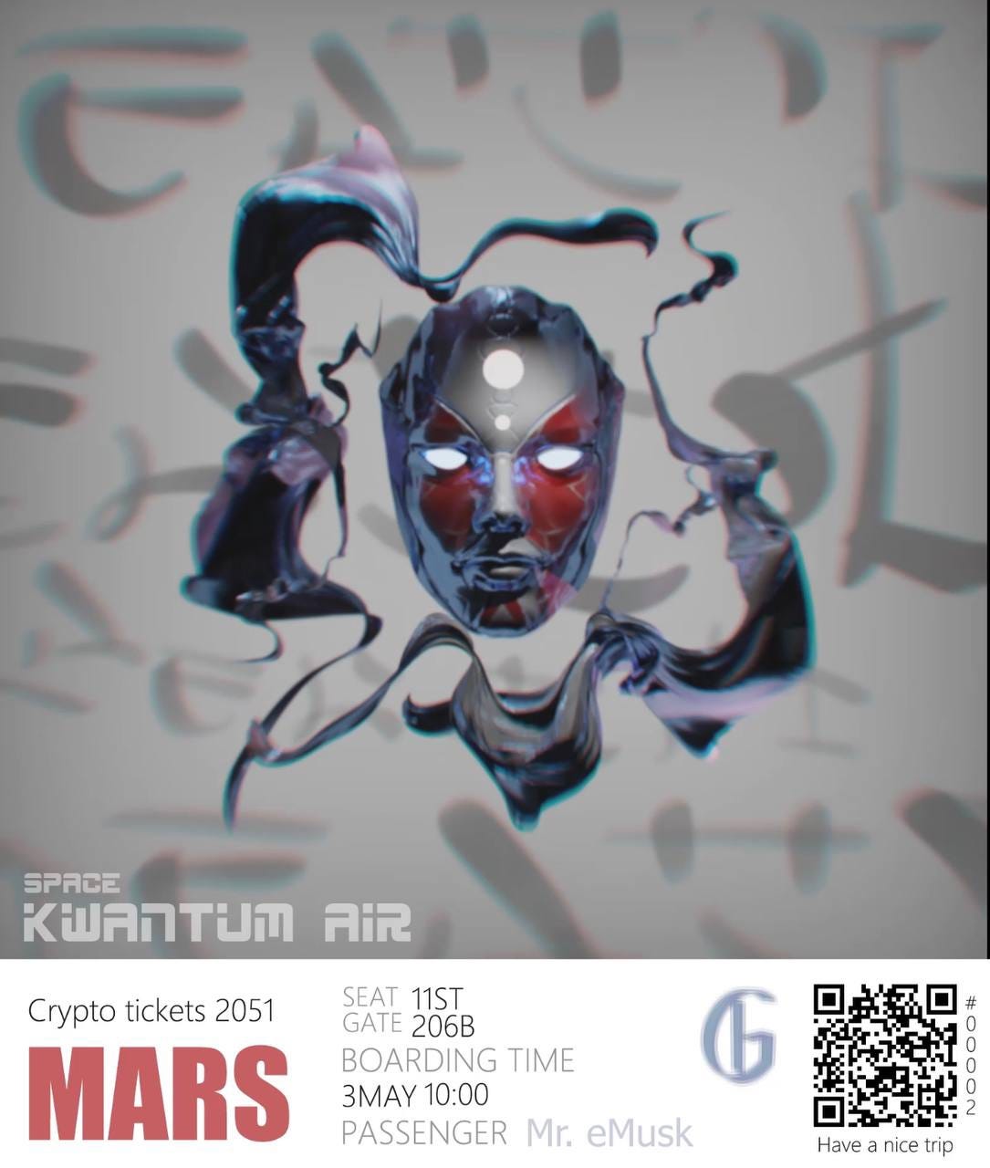Crypto tickets Earth-Mars 2051. I really waiting for physical digital ...