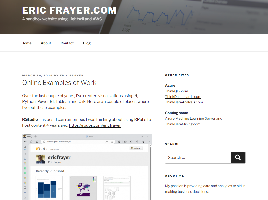 Online Examples of Experience - Eric Frayer - Medium