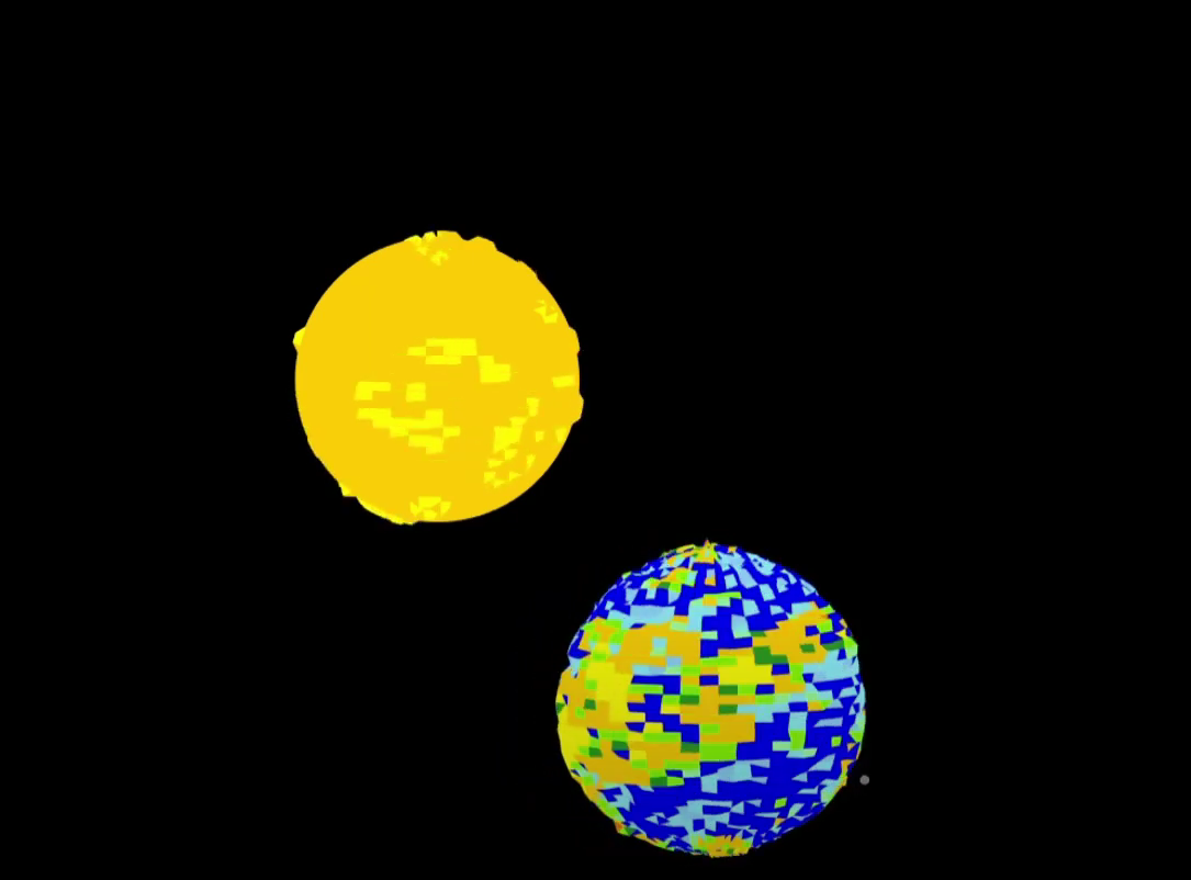 Making Cellular Automata Planets In Matlab With A 3 Body Simulation By Francisco Sebastiano