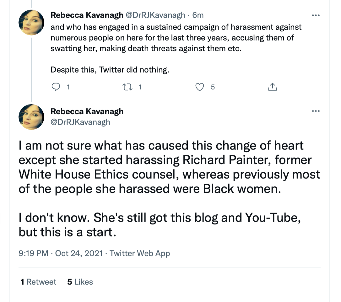 Attorney Rebecca Kavanagh, Formerly with The Appeal, AKA Twitter Race ...