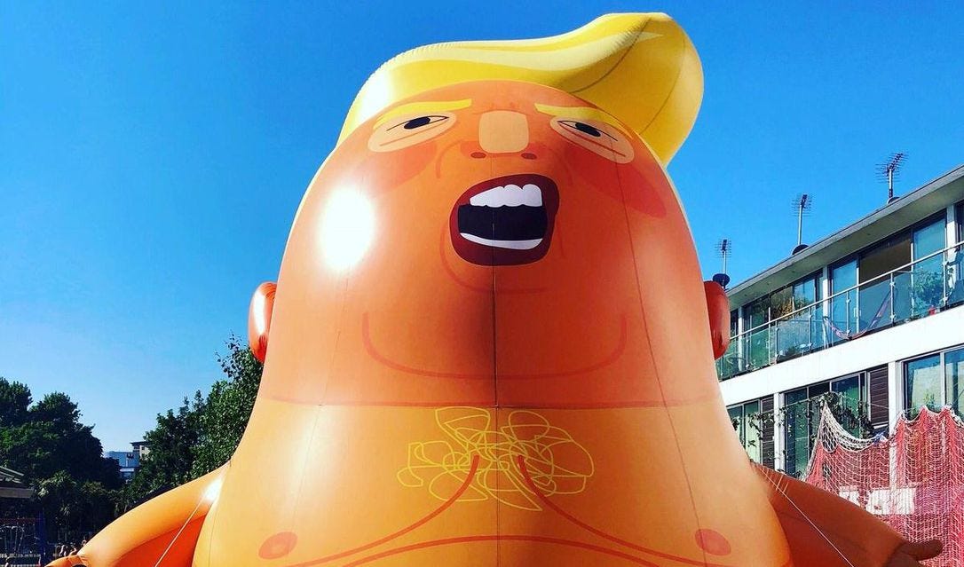 The True Monstrosity flying over Trump’s UK Visit | by Daniel Hollyman ...