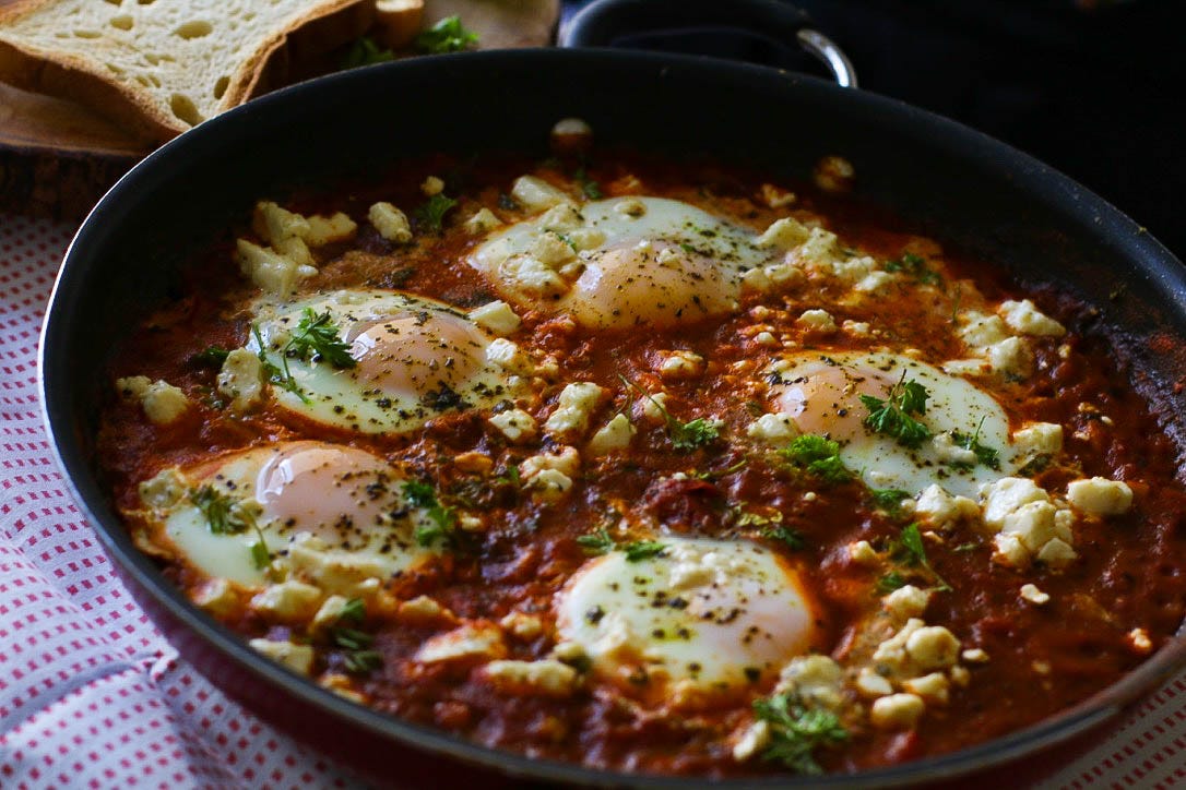 Shakshuka, aka Israeli Baked Eggs | by Find My MoJyo | Medium