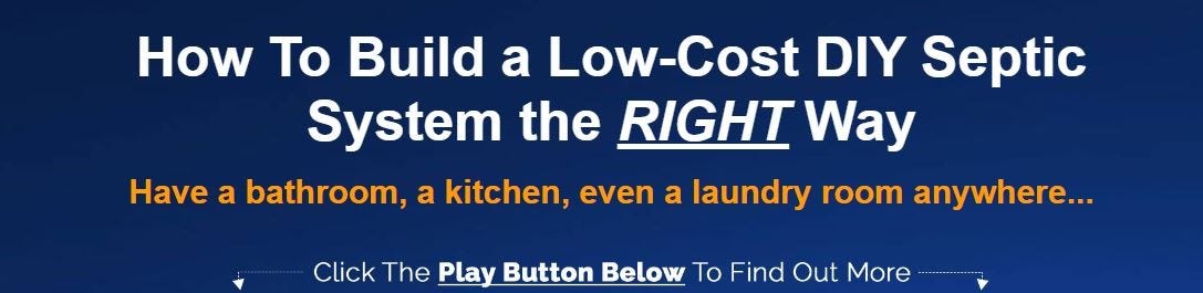 DIY SEPTIC SYSTEM The Cheapest Way to Build a Septic System- Is It ...