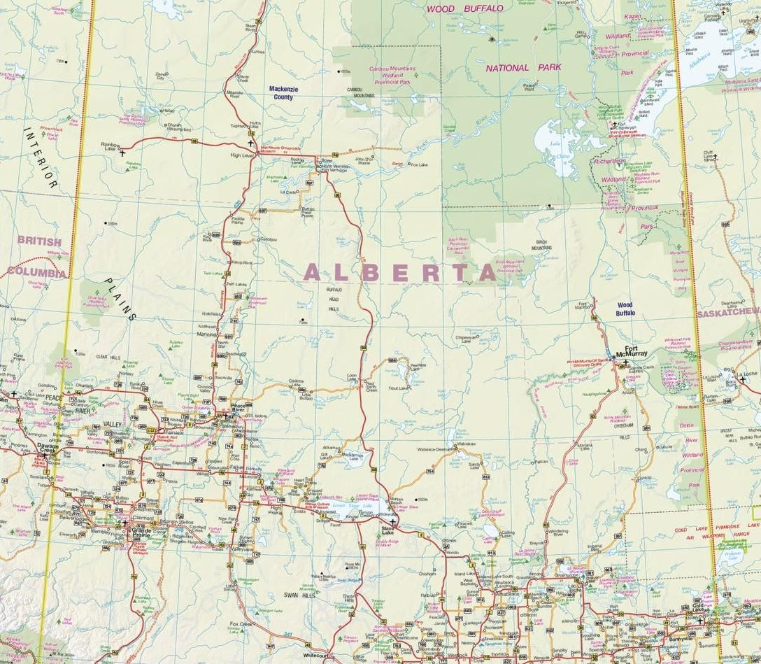 Maptrove | Alberta Wall Maps. From the Publisher of Lucidmap the… | by ...