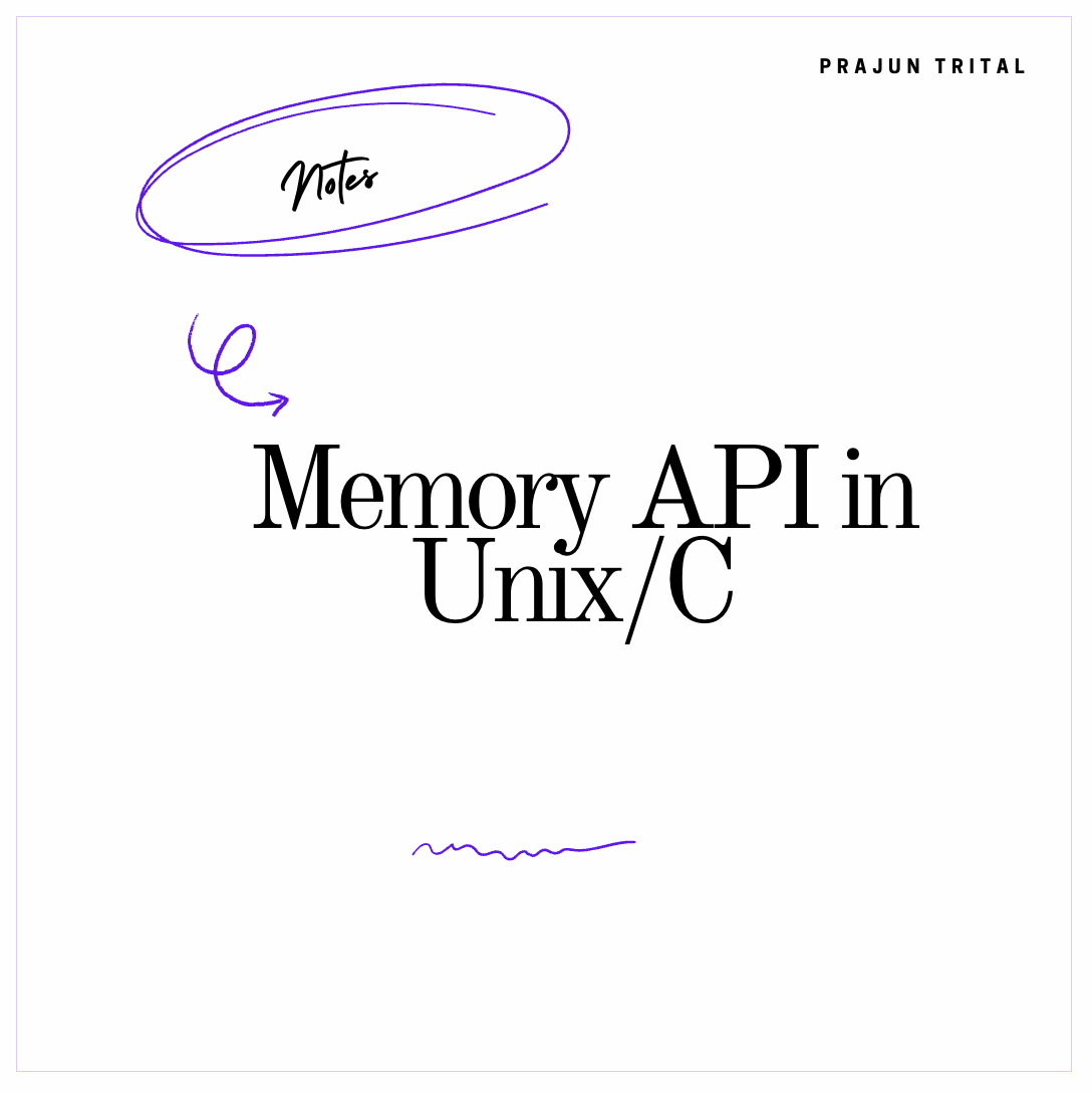 Memory API in Unix/C. We will learn about how to allocate and… | by ...
