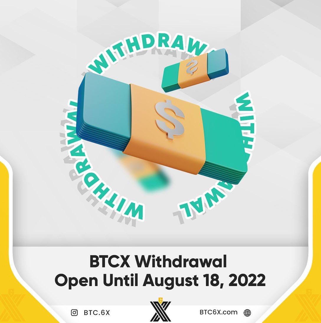 BTCX Withdrawal Open Until August 18, 2022. - PURCOW Exchange - Medium