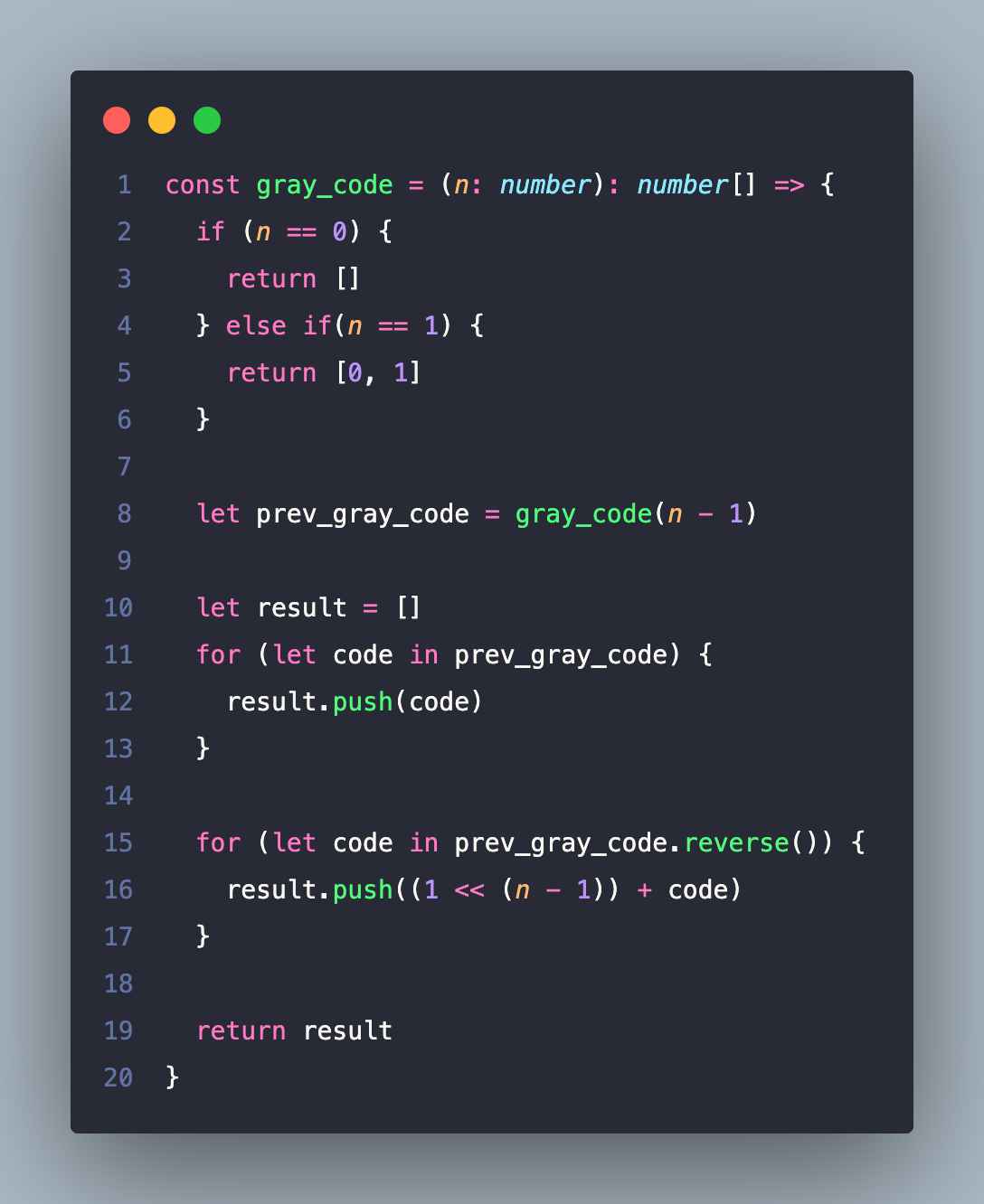 TypeScript: Gray code — O código de Gray | by Fabio Valencio | Medium