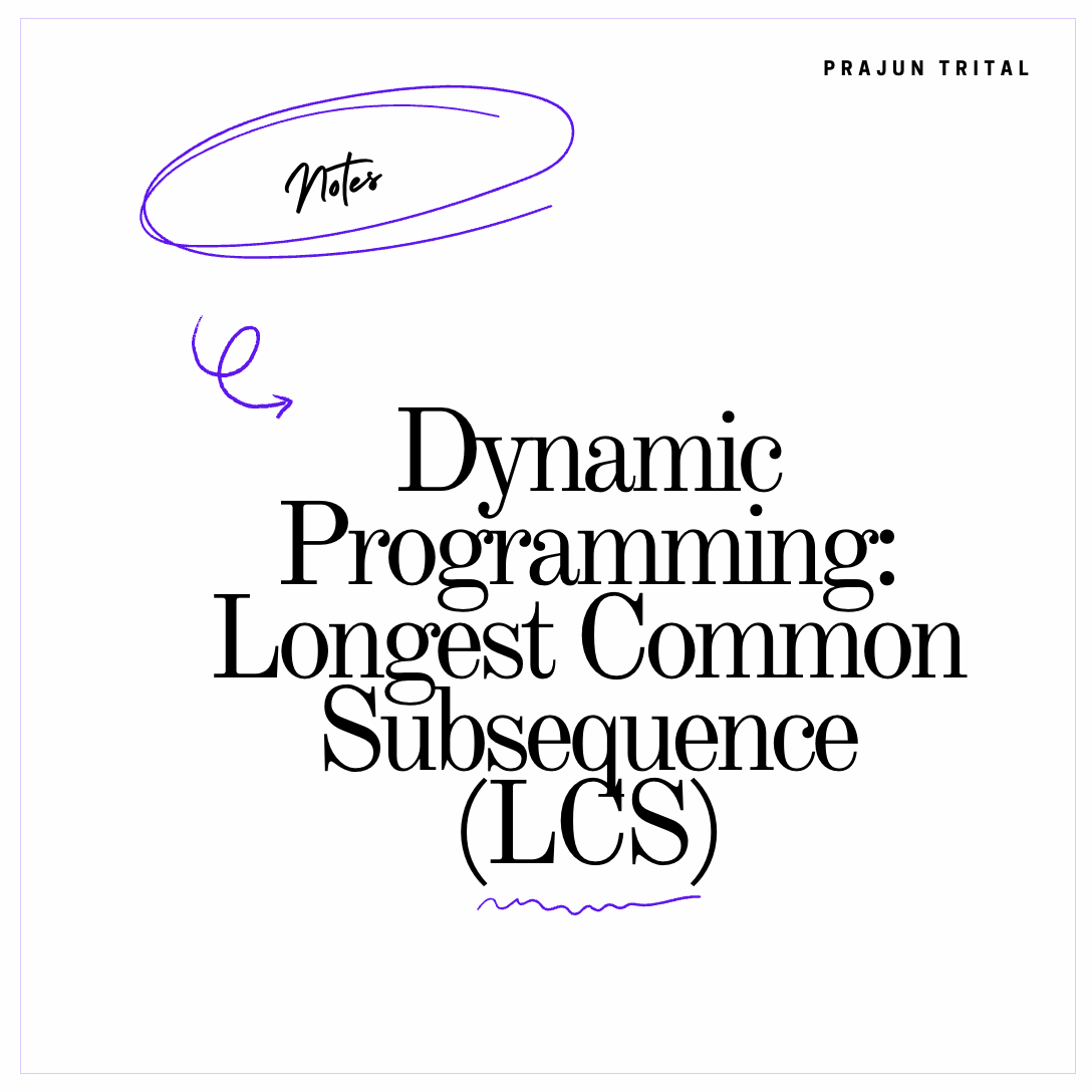 Dynamic Programming: Longest Common Subsequence (LCS) | by Prajun Trital | Nov, 2025 | Medium