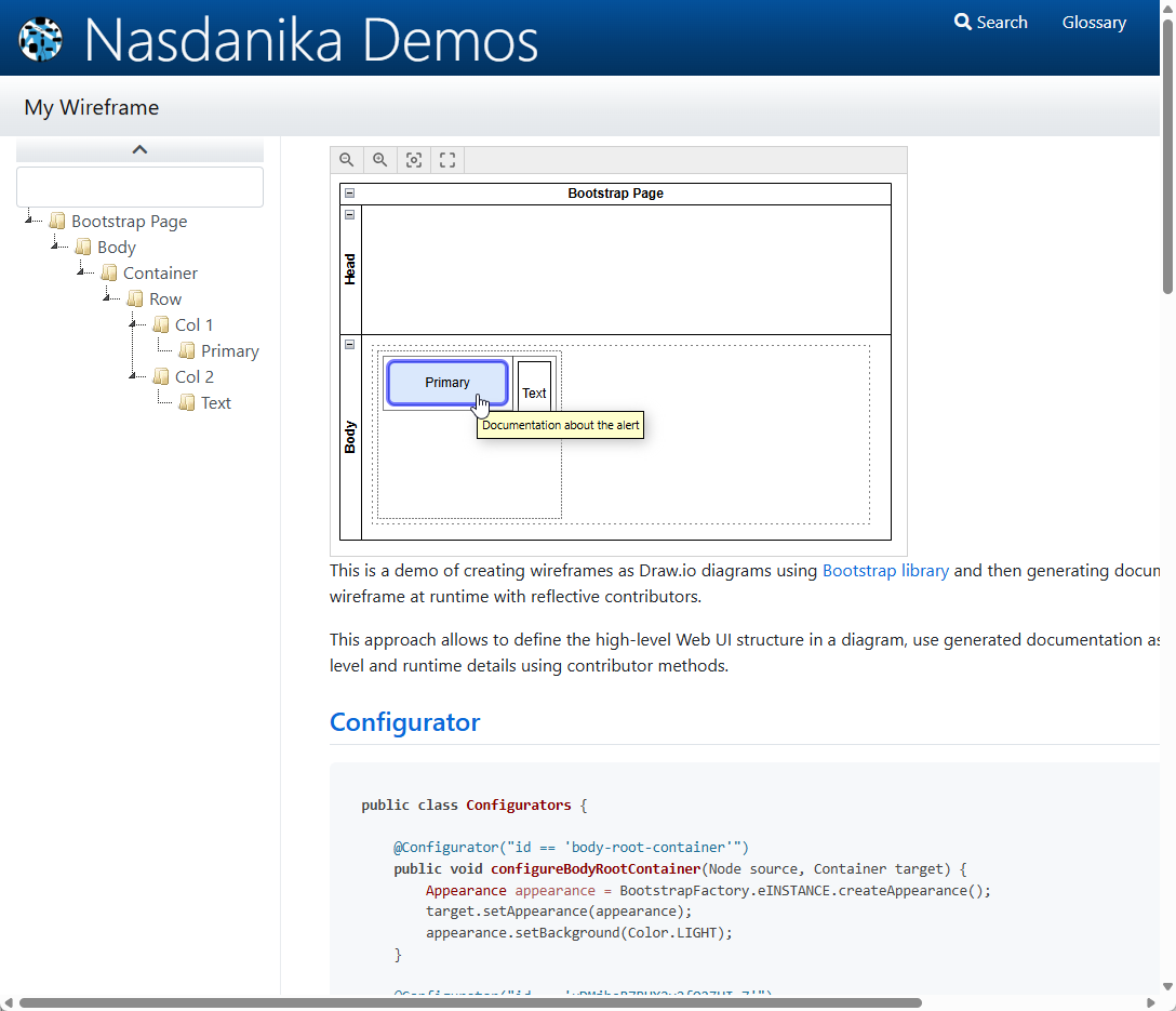 Web UI wireframes in Draw.io => documentation & HTML generation | by Pavel Vlasov | Nasdanika ...