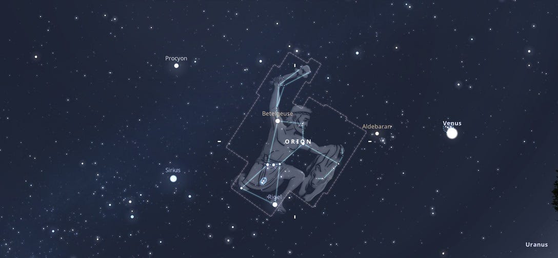 Rigel And Sirius Star