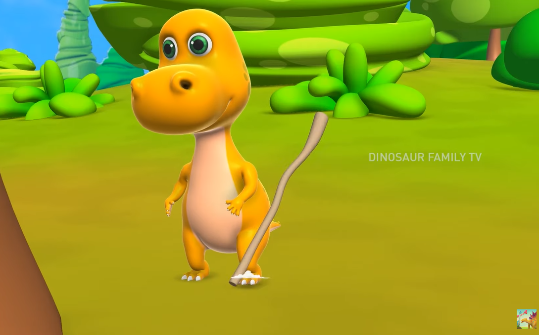 Long Leg Dinosaur Attack Baby Elephant Rescue with Magical Book Animal ...