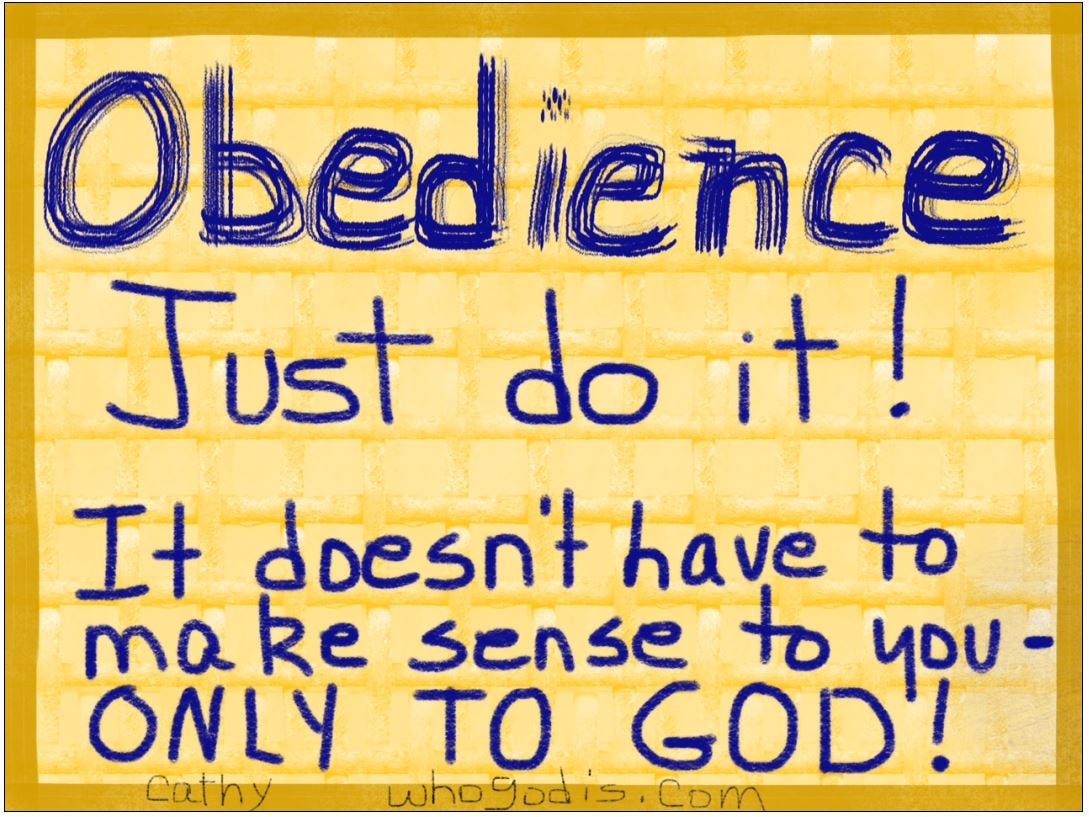 Obedience and the Grace to Overcome Fear | by A Man for All Seasons ...