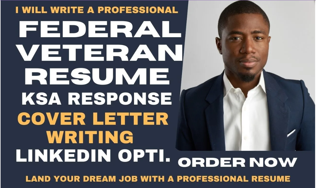 I will craft a federal resume, government, ksa, veteran, military ...