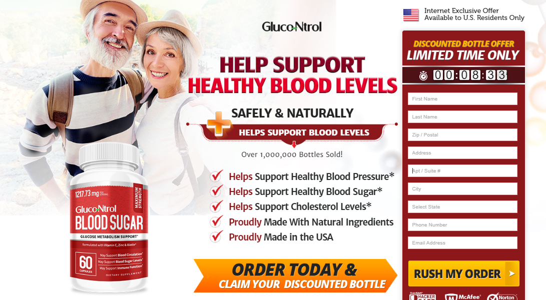 GlucoNtrol Blood Sugar Support — “Take Control of Your Health and Blood ...