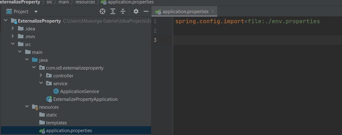 Externalize springboot configuration. | by Gabriel Mbaiorga | Medium