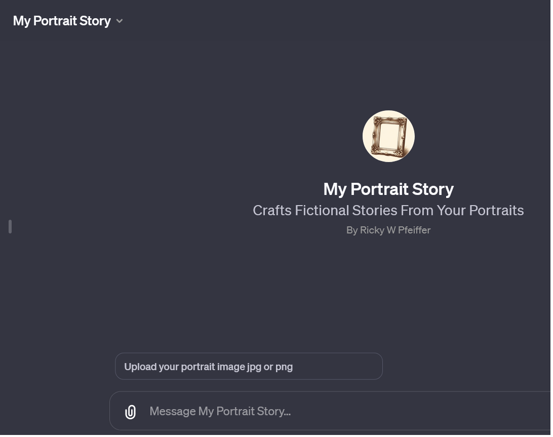 I made my first GPT. My Portrait Story! | by Ricky Pfeiffer | Medium