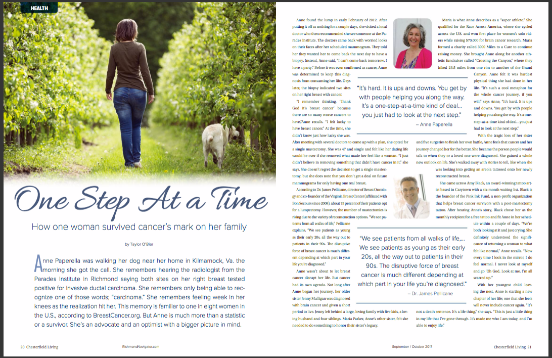 One step at a time. Anne Paperella was walking her dog near… | by ...