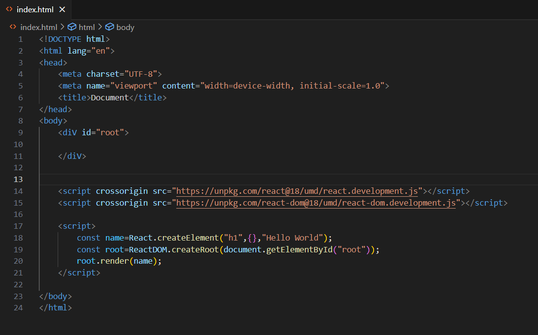 Building a React “Hello world” Without using “Create-React-app” | by Dhileep | Aug, 2024 | Medium
