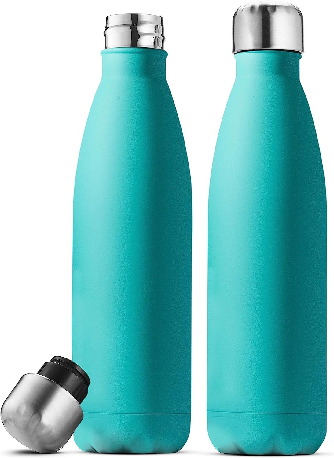Triple-Insulated Stainless Steel Water Bottles, (set of 2) 17 Ounce ...