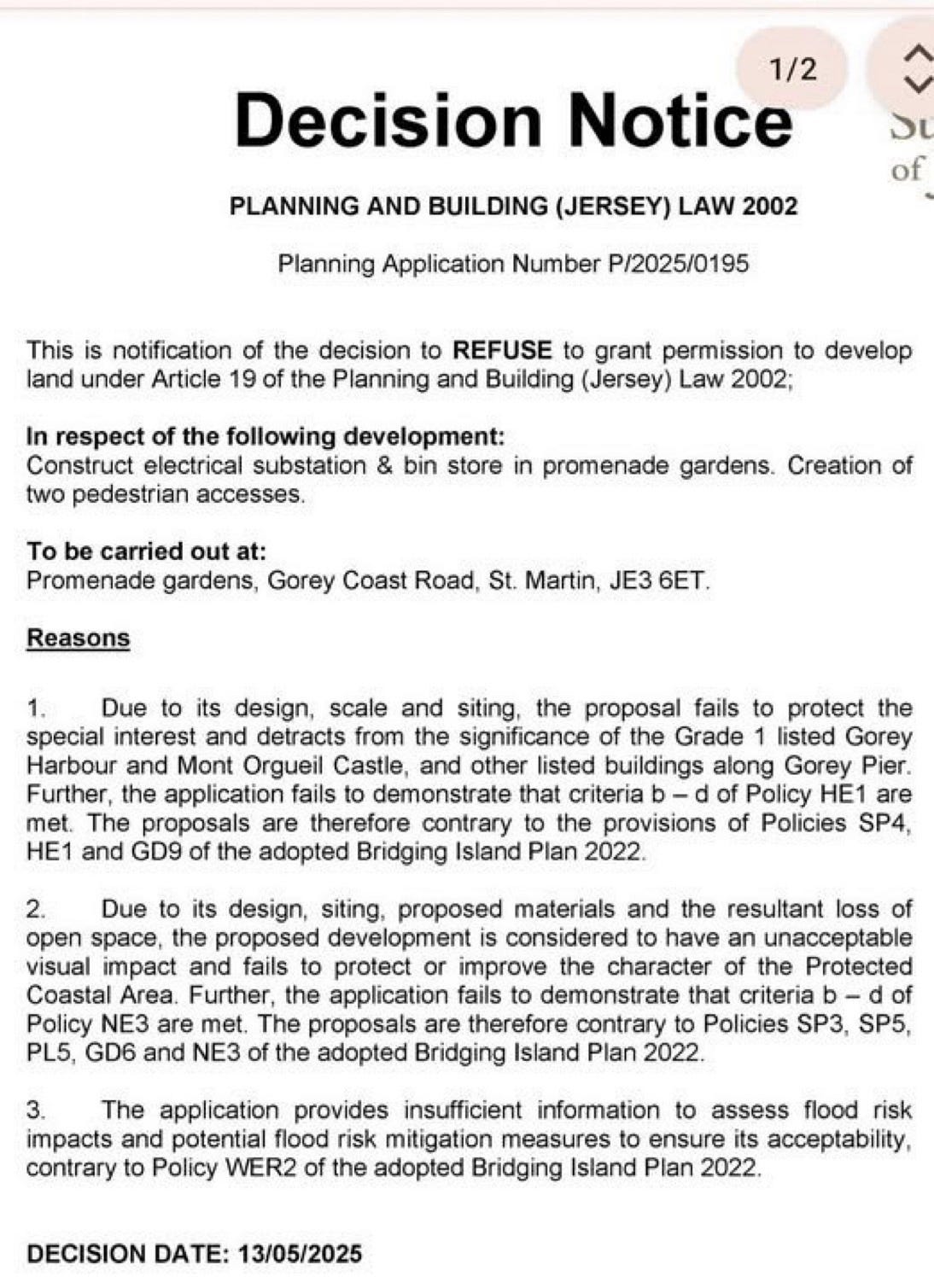 Comment: Why I am opposing the position of the substation and bin store ...