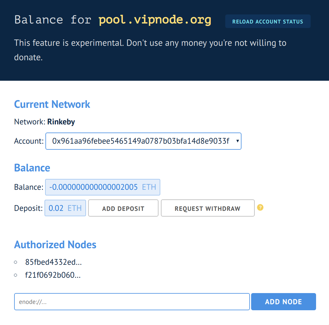 Vipnode: Progress Update #3. Overall: Feature complete for the v2… | by Andrey Petrov | Vipnode ...
