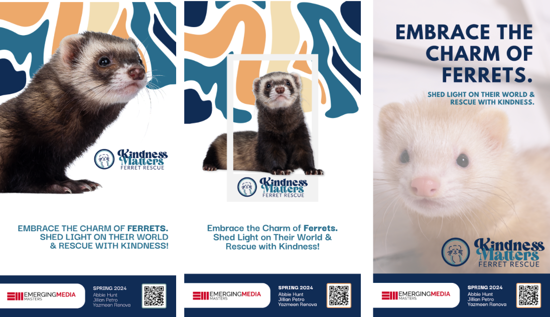 Kindness Matters Ferret Rescue Poster | by Abbie Hunt | Apr, 2024 | Medium
