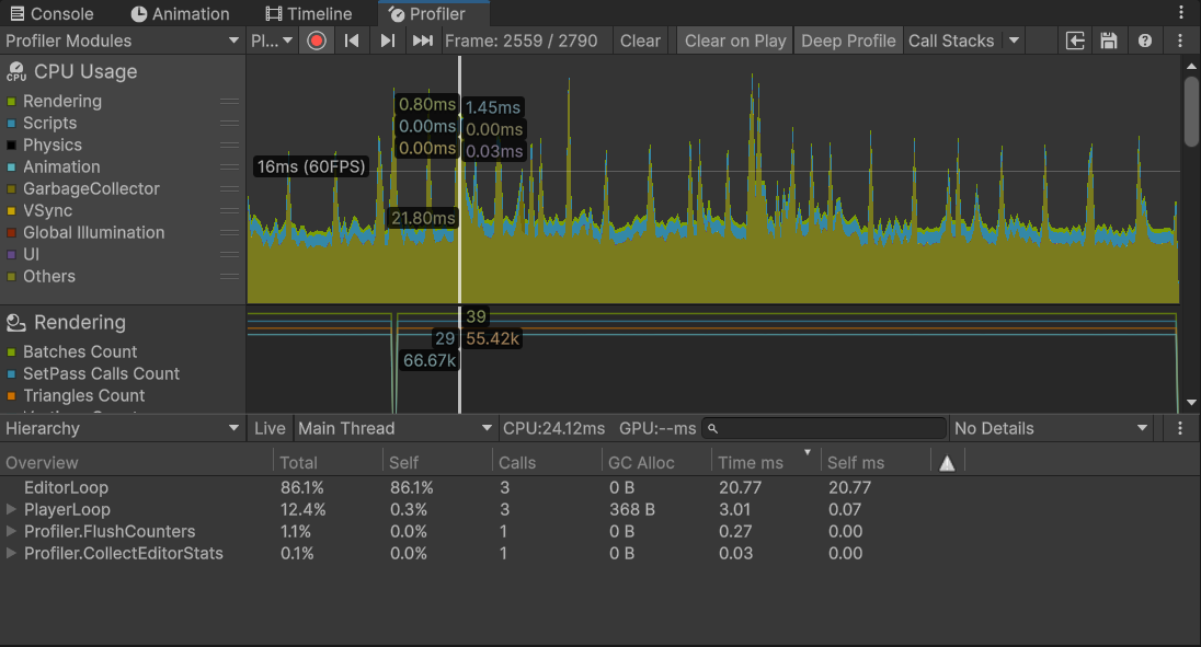 Using the Unity Profiler and Optimizing Coroutines | by Aidan Hart | Medium