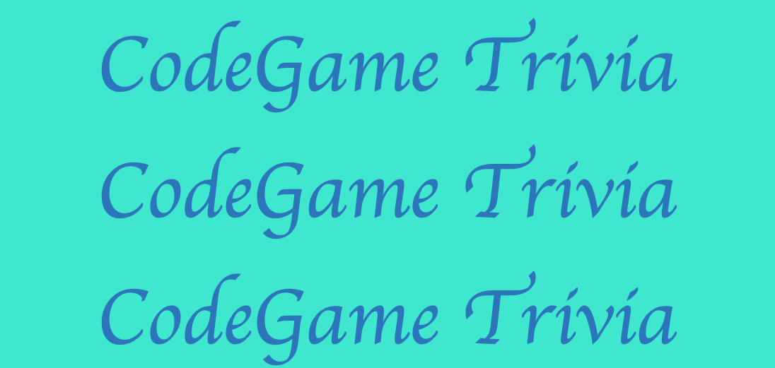 CodeGame Trivia: THURSDAY, MARCH 13, 2025 | by CodeGame Trivia | Medium