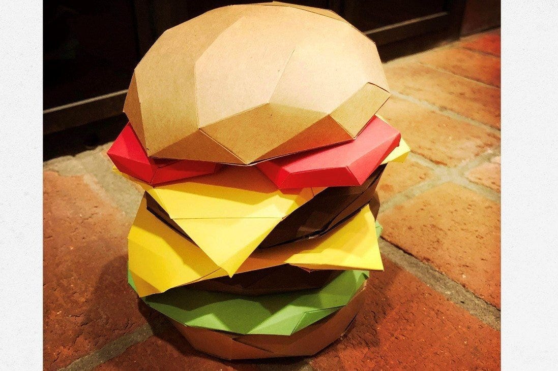 Burger Paper Sculpture | by Vladpatani | Jul, 2024 | Medium