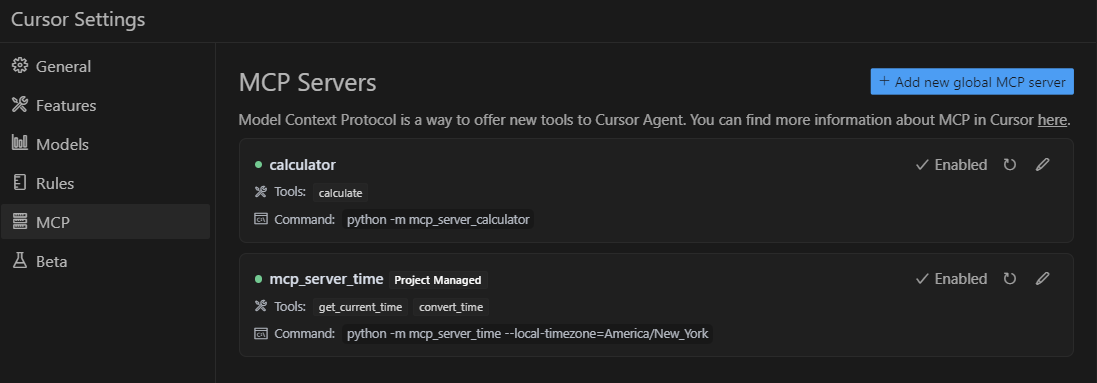 MCP in Cursor AI. In this article we will add tools to… | by Lovelyn David | Medium
