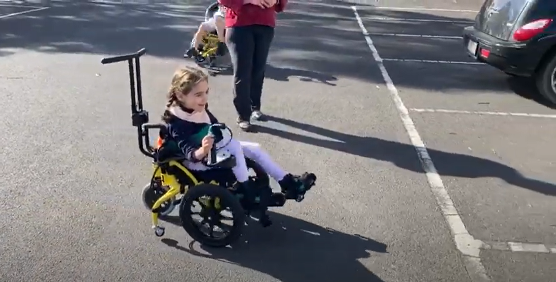 Julia on a Cogy Wheelchair - Timmermans Method - Medium