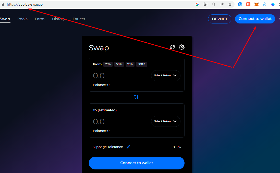 How to Swap on BaySwap.App: https://app.bayswap.io/ | by vova bolenbakh | Medium