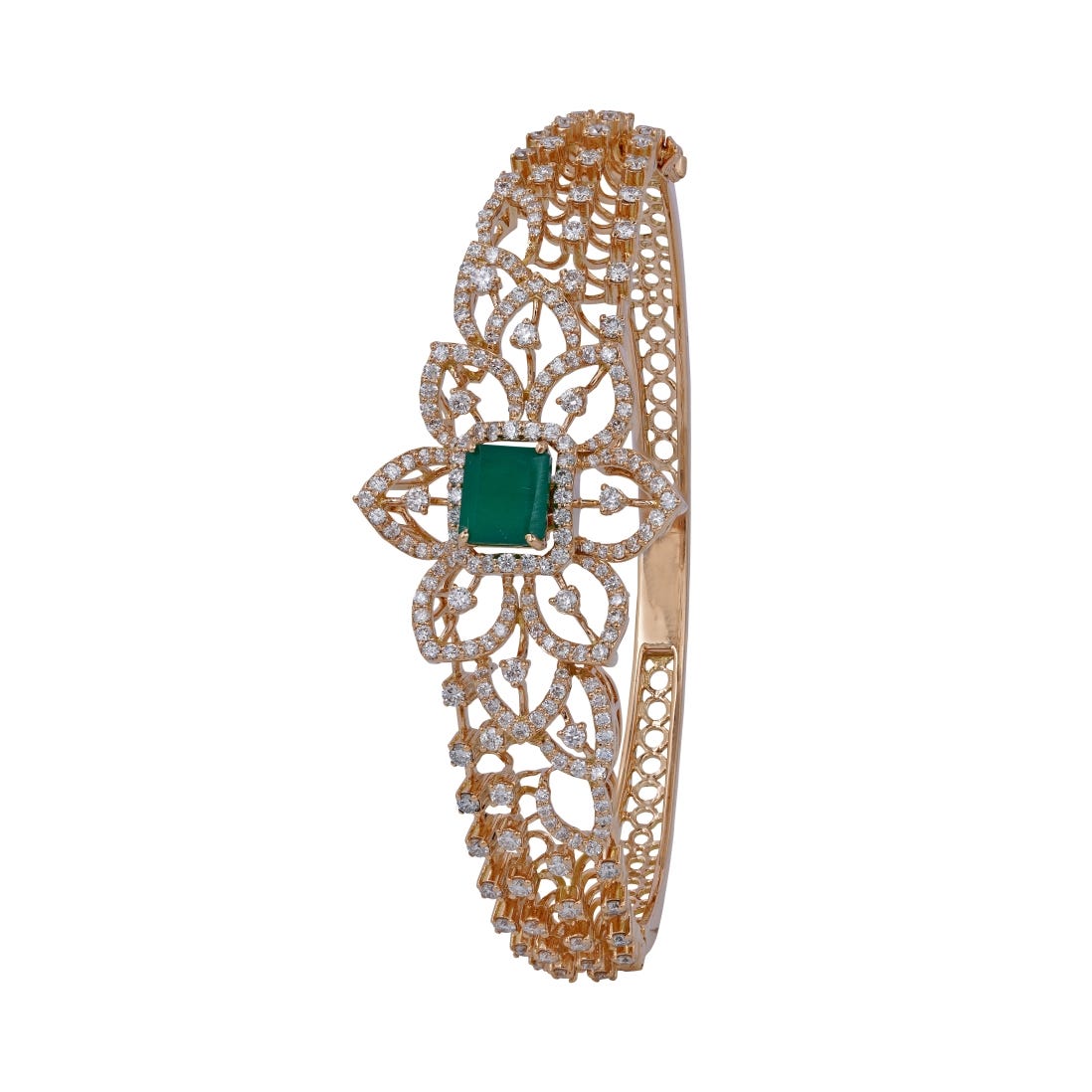 18k gold bangle floral blossom design - Sri Krishna Jewellers, Banjara ...