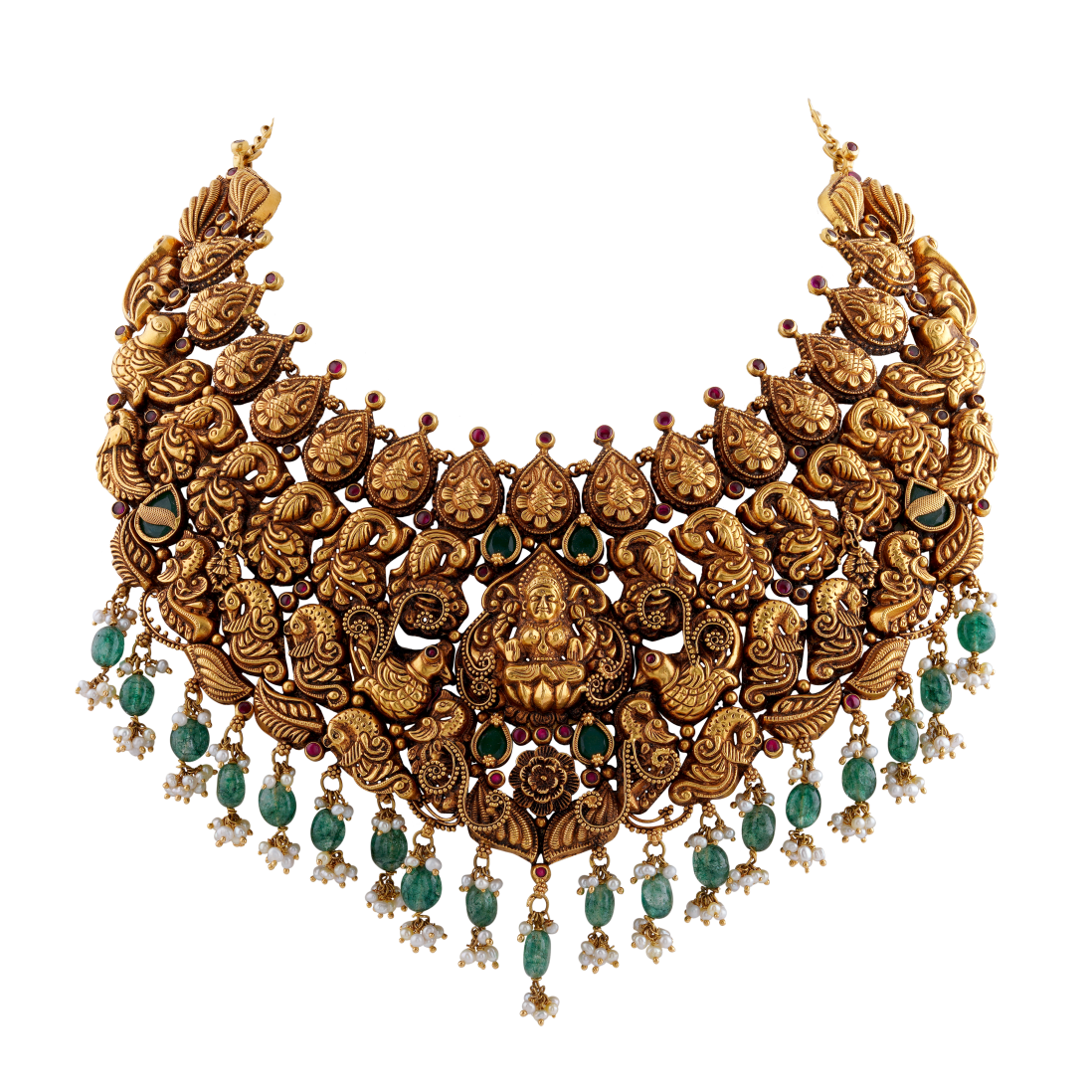 Shop Best 18K Antique Gold Choker Necklace in Banjara Hills - Sri ...