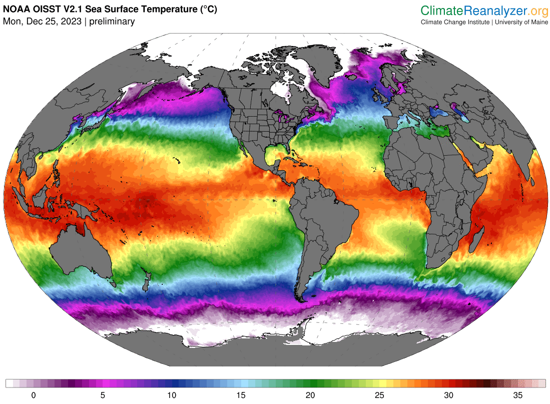 Sea Surface Temperatures [SST]. ClimateCrocks.com: “Graph of the Week ...