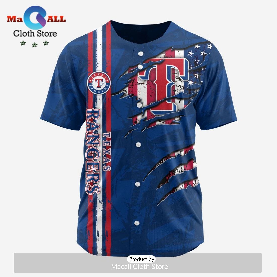 MLB Texas Rangers Special Design Baseball Jersey | by Macall Cloth ...