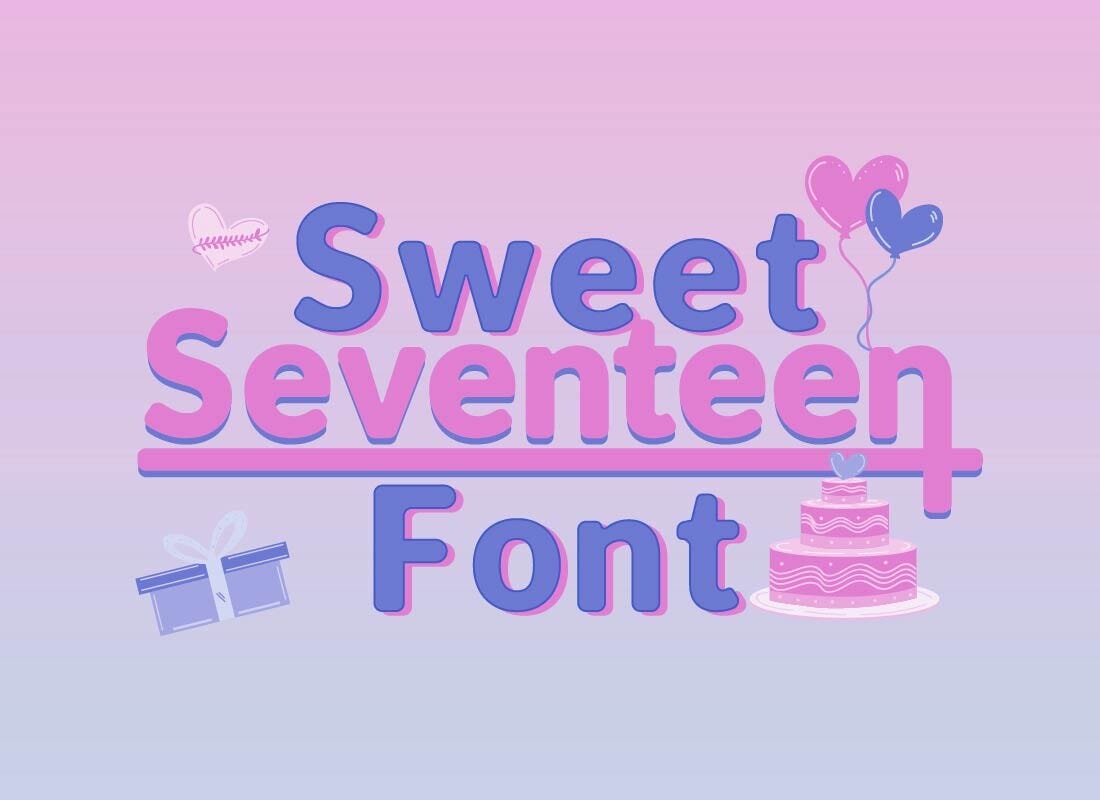 Sweet Seventeen Font | by Sophiasovereign | Medium
