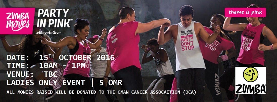 Party In Pink Zumba Logo