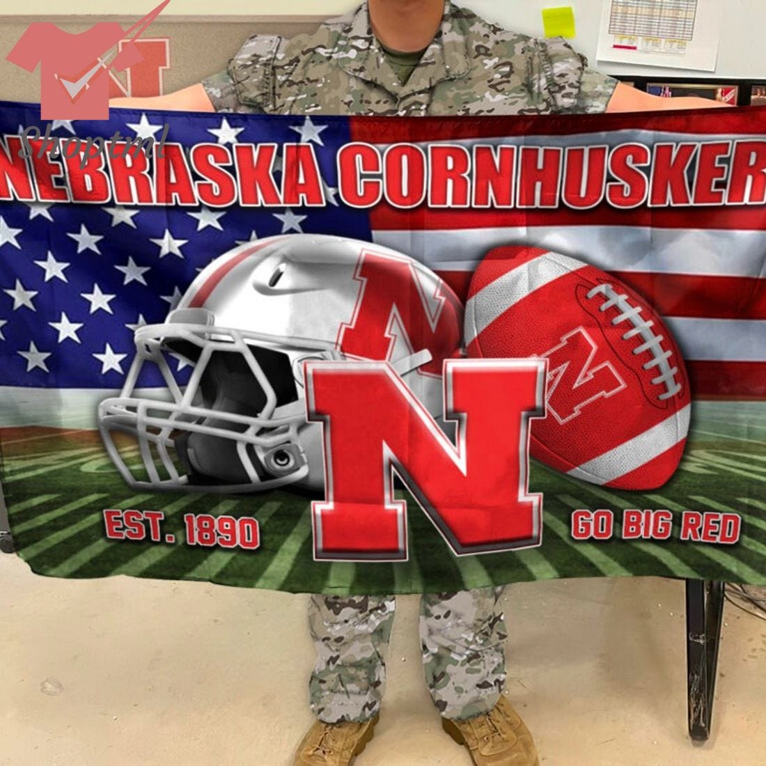 Nebraska Cornhuskers Est.1890 Go Big Red Flying Flag - Shoptml Sales ...