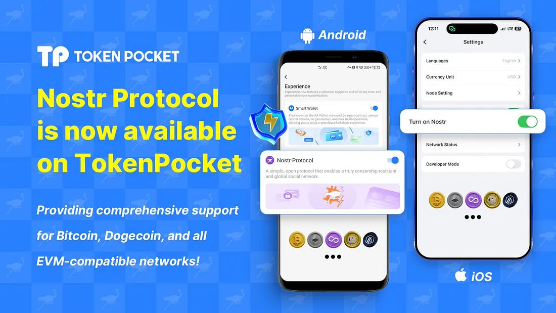 🔵Disfrute del Protocolo Nostr en TokenPocket - NakOprt - Medium