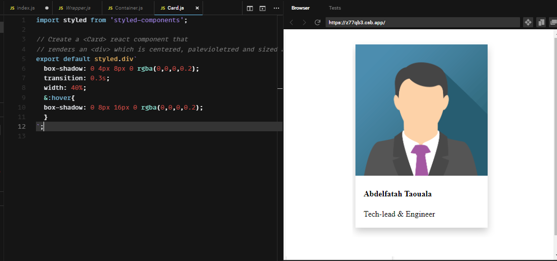 Premiers Pas Avec Les Composants Stylisés Styled Component Css In Js Dans Reactjs By