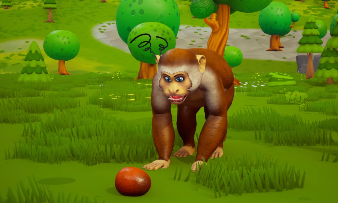 Fat Animals Funny Adventure to Eat Cactus Fruits — Mammoth Elephant ...