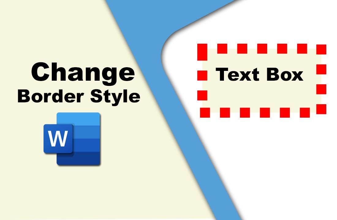 How To Change Text Box Border Style In Microsoft Word Shapon Shekh