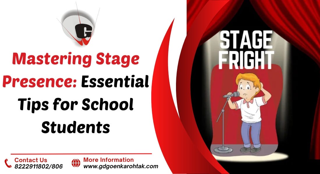 Mastering Stage Presence: Essential Tips for School Students | by GD ...