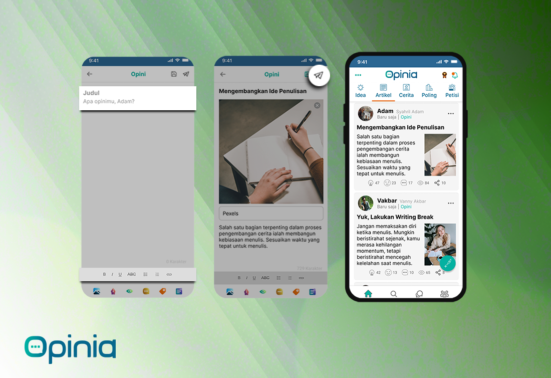 Cara Posting Artikel Opinia. Cara Posting Artikel Opinia — Fitur… | by ...