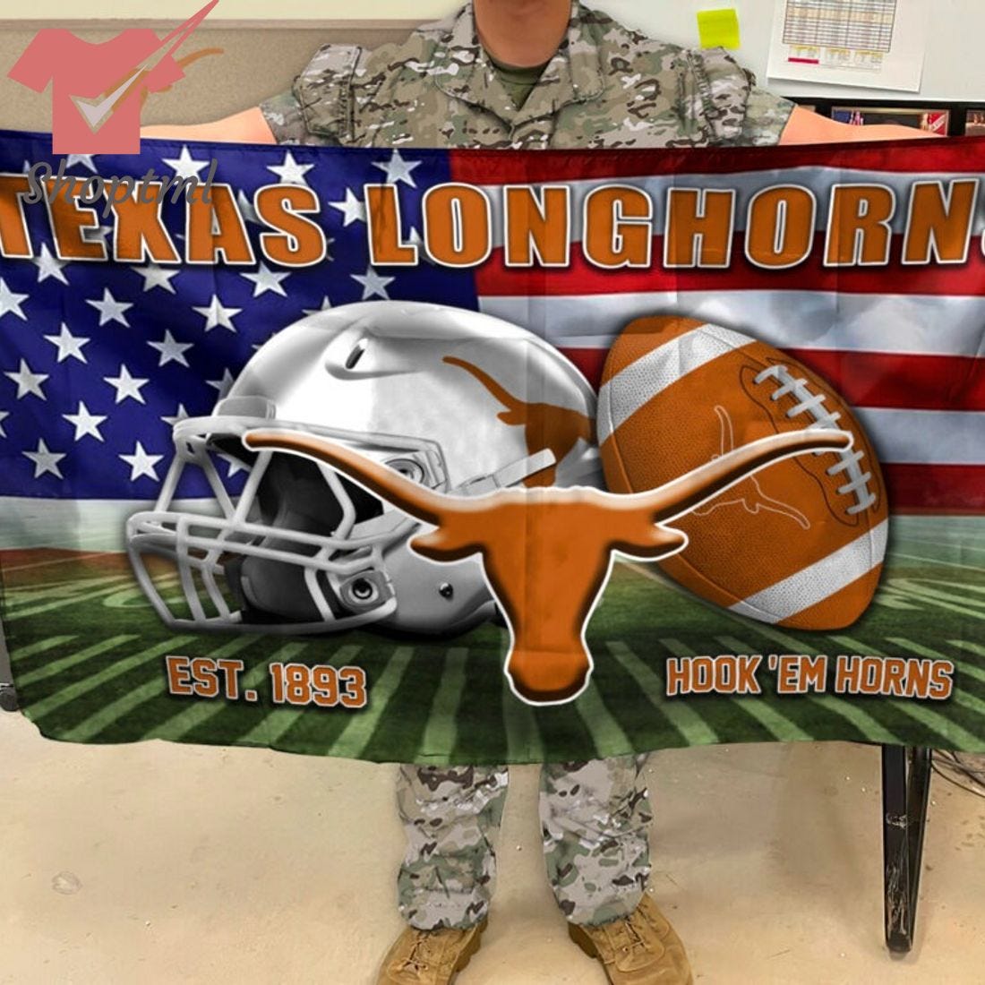 Texas Longhorns Est.1893 Hook ’Em Horns Flying Flag - Shoptml Sales ...