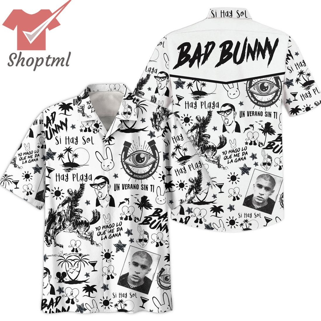Bad Bunny Rapper Hawaiian Shirt: A Trendy Must-Have from Shoptml Store ...